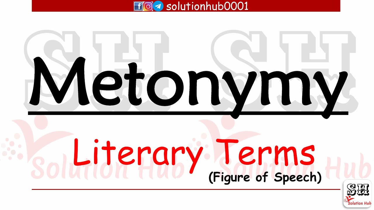 Metonymy [Literary Terms] - YouTube