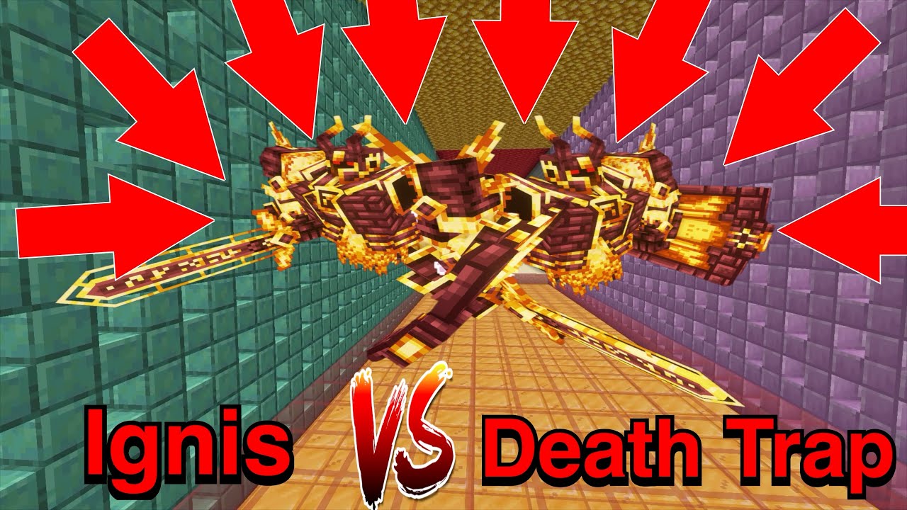 Minecraft |Mobs Battle| Ignis (L_Ender 's Cataclysm) VS Death Trap ...
