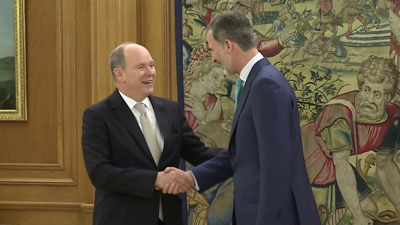 S.M. el Rey recibe al príncipe Alberto de Mónaco en el Palacio de la ...