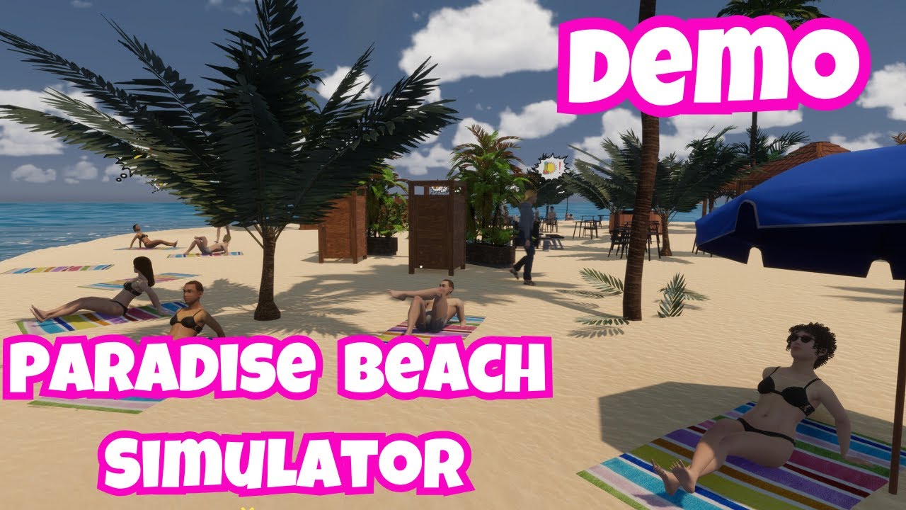 Paradise Beach Simulator Demo - Starting our island resort! - YouTube