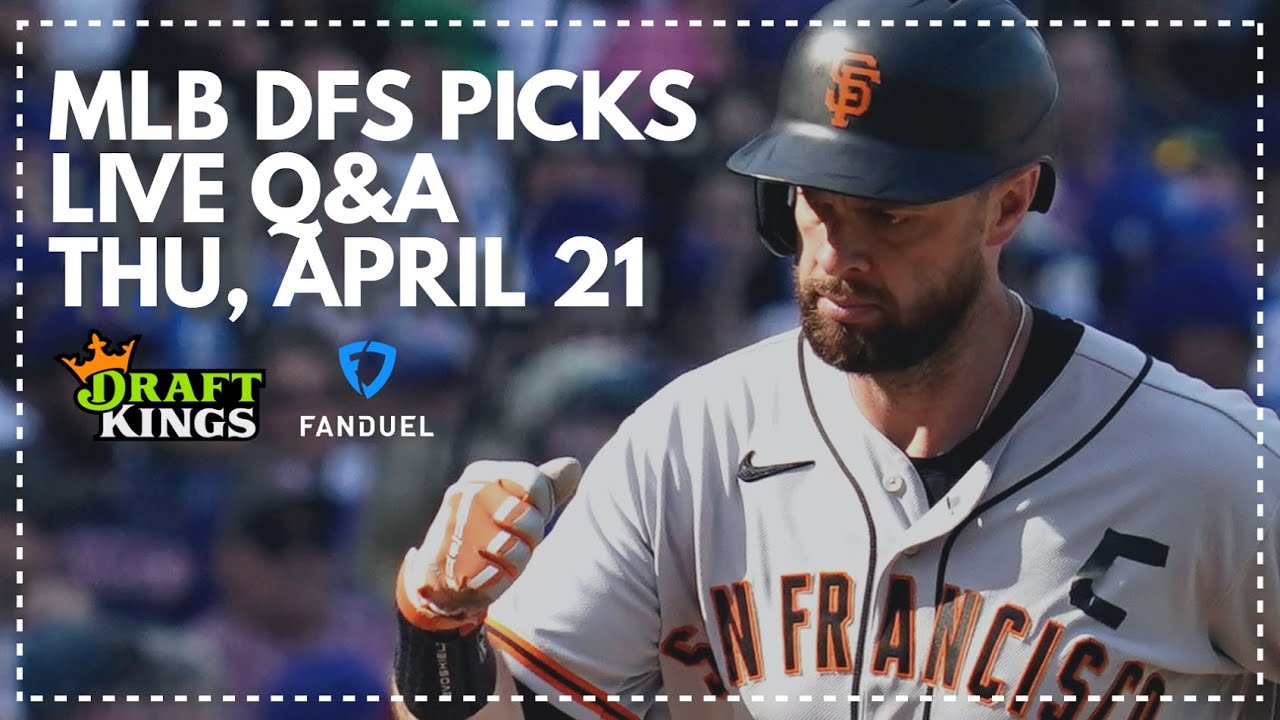 Live Thursday Mlb Dfs Picks Lineup Advice Strategy Live Qanda Fanduel