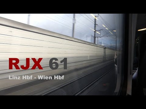 Schnellste Strecke Österreichs: RJX 61 Mitfahrt Linz Hbf - Wien Hbf ...
