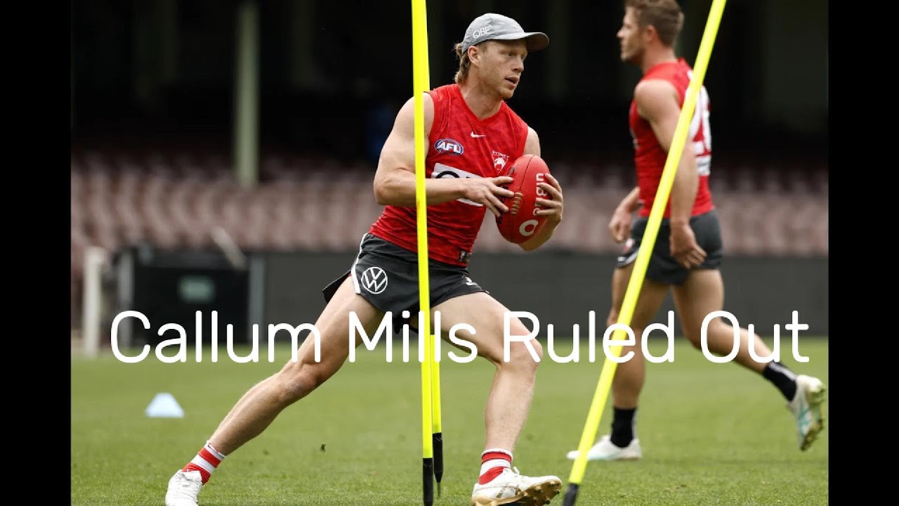 Callum Mills Ruled Out Of 2024 AFl Grand Final Blockbuster - YouTube