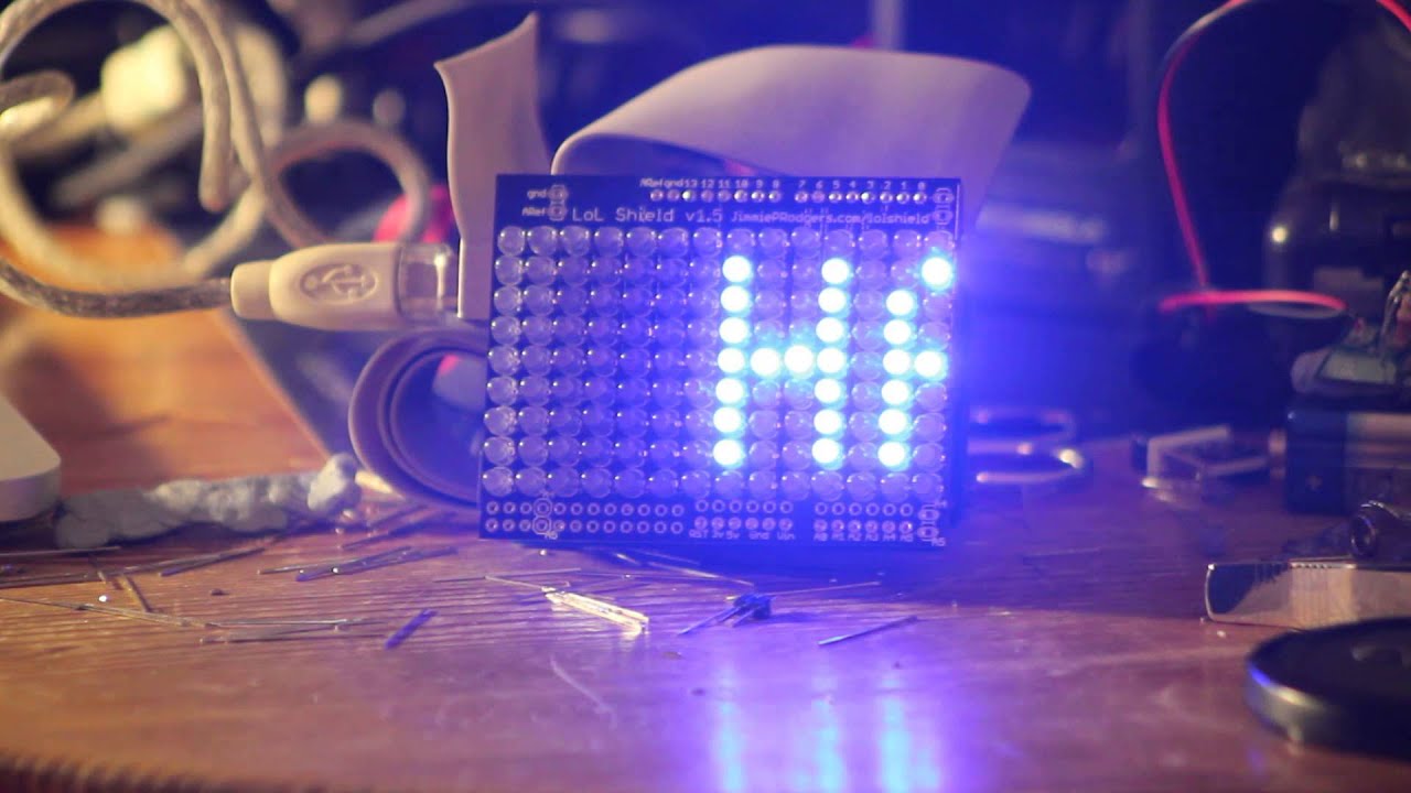 LOL Shield assembled - YouTube