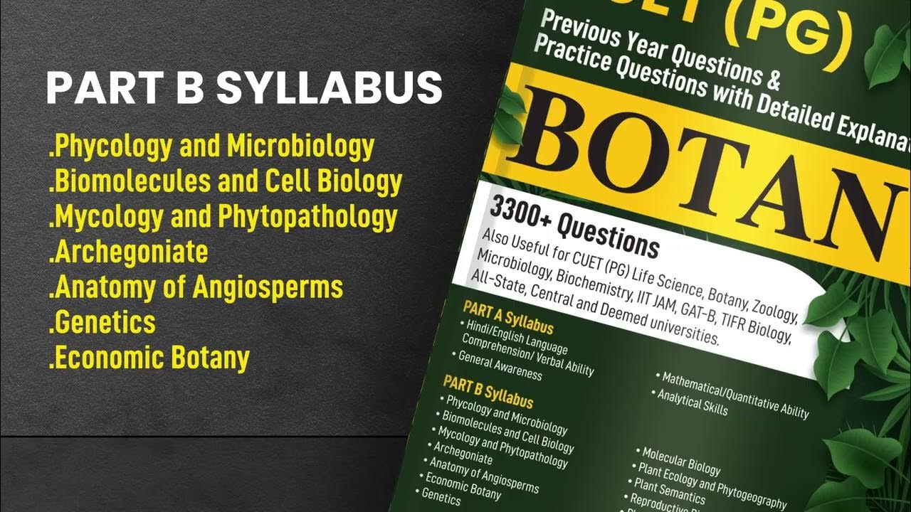 CUET PG Botany Book Previous Year Questions (PYQ) with Detailed Solutions | IFAS Publications ...