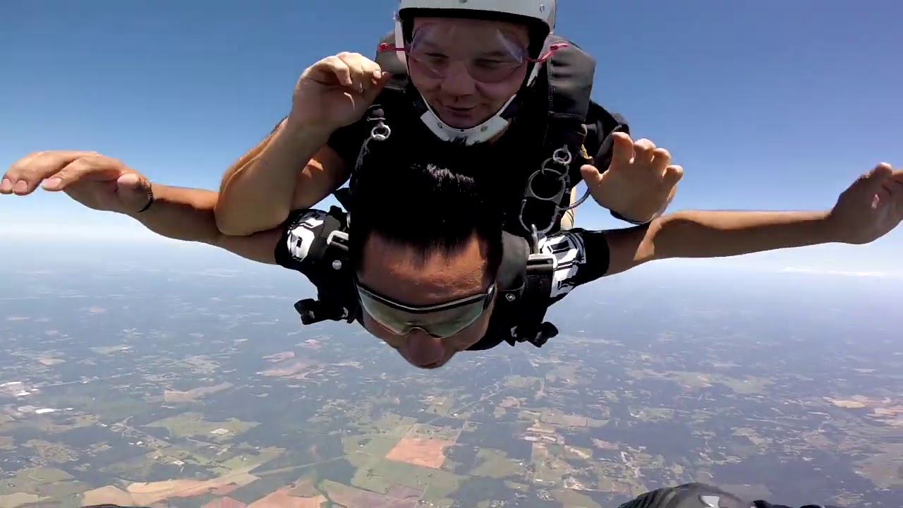 Tandem Skydiving! Ivan from Rockford, IL at Skydive Georgia! - YouTube