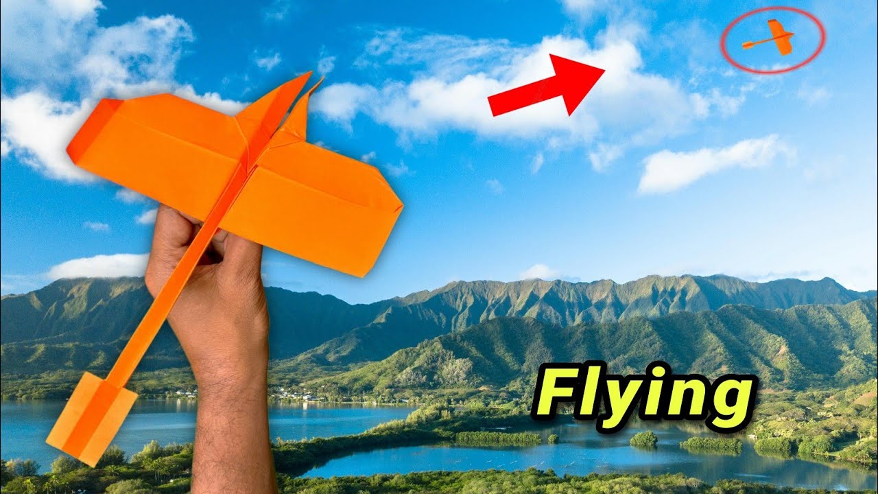 how to make flying paper bird, new flying bird plane, best flying new ...
