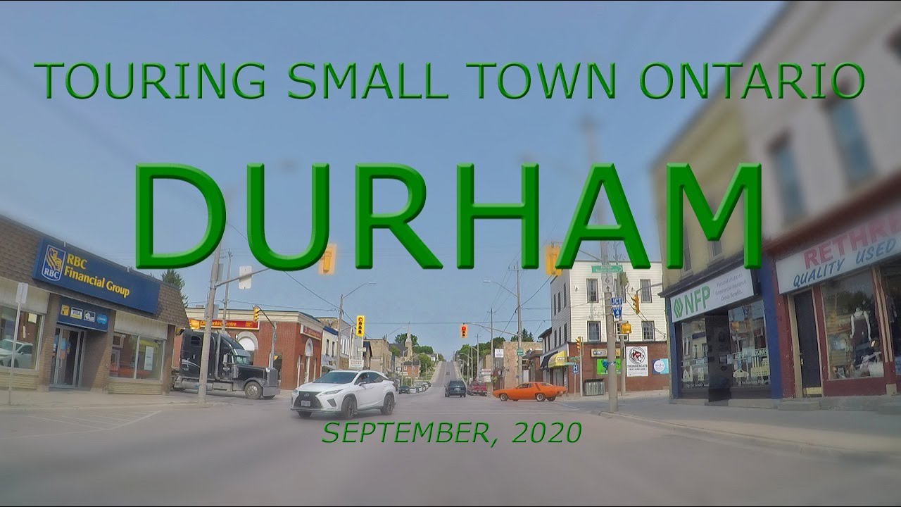 Touring Small Town Ontario: Durham (September, 2020) - YouTube