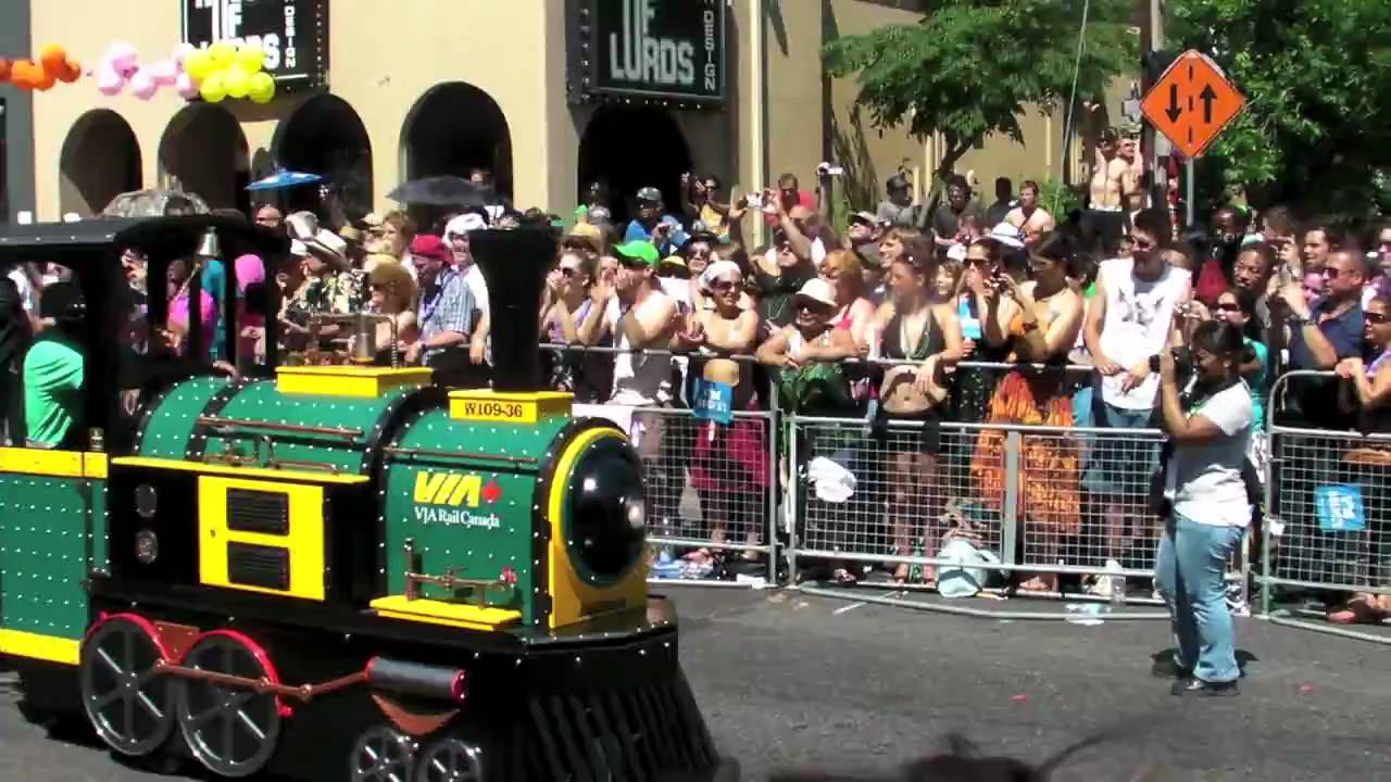VIA Rail Canada at Toronto Pride Parade 2010 - YouTube