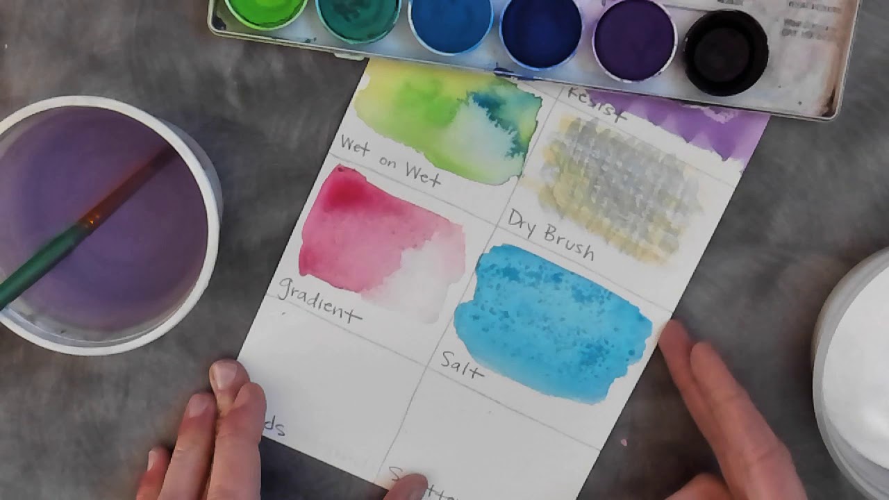 6th Grade Watercolor Techniques Video 2 - YouTube