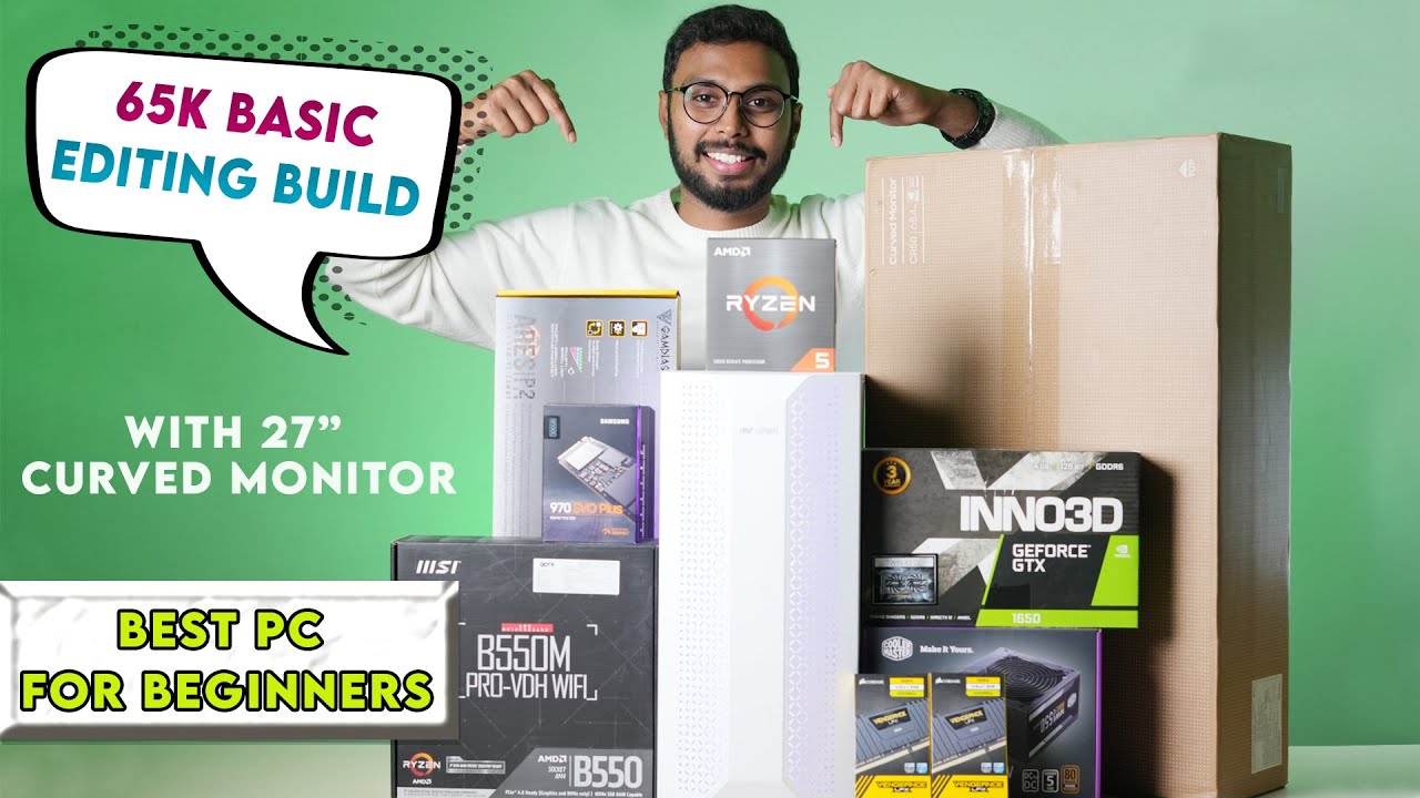 💻 Rs.65k Editing PC Build | AMD Ryzen 5-5500 | Budget-Friendly Power! # ...