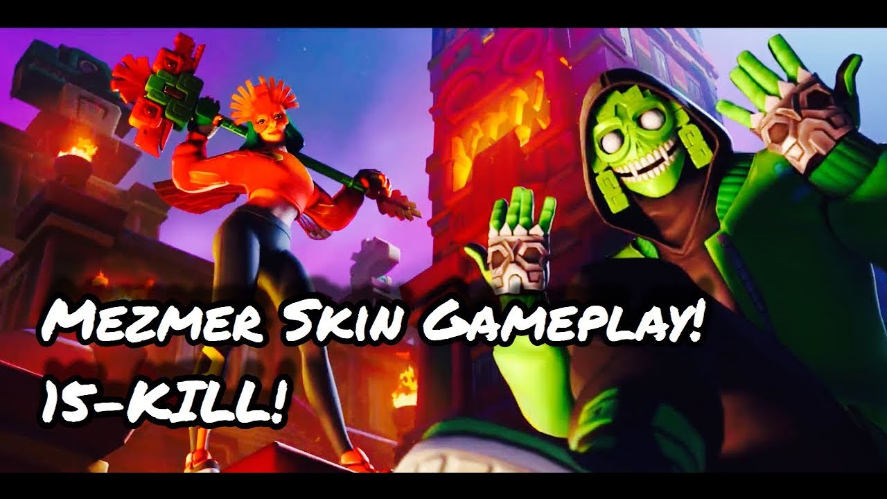MEZMER SKIN GAMEPLAY! | 15-KILL SOLO WIN | Fortnite Battle Royale - YouTube