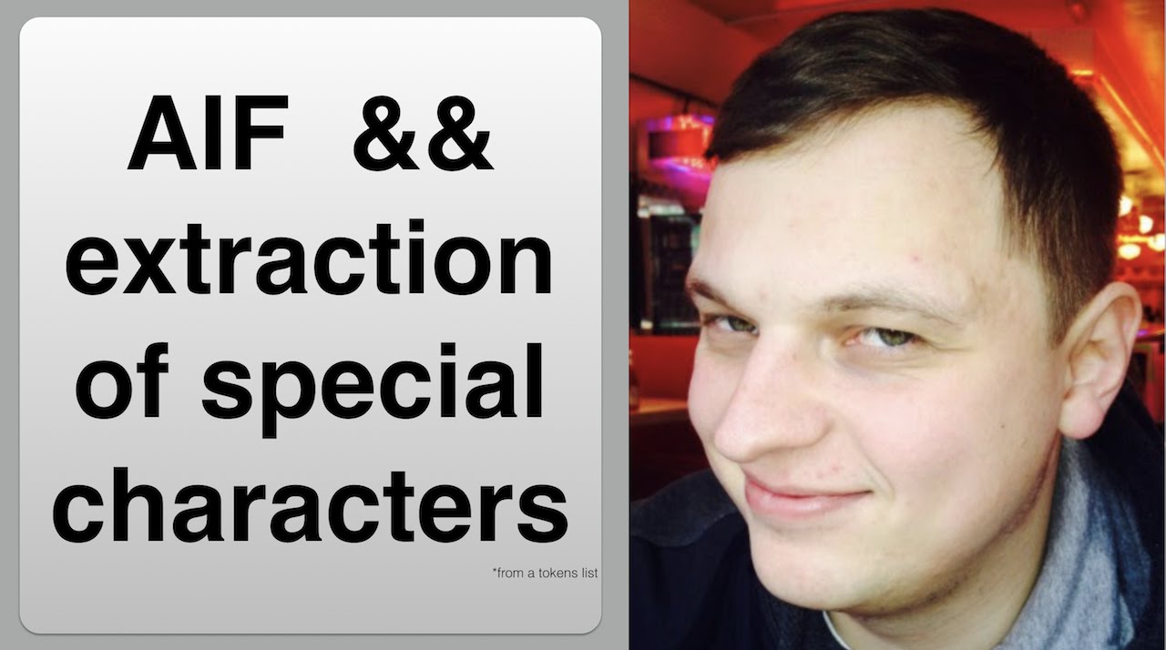 AIF Extraction Of Special Characters YouTube AIF Extraction Of Special Characters YouTube