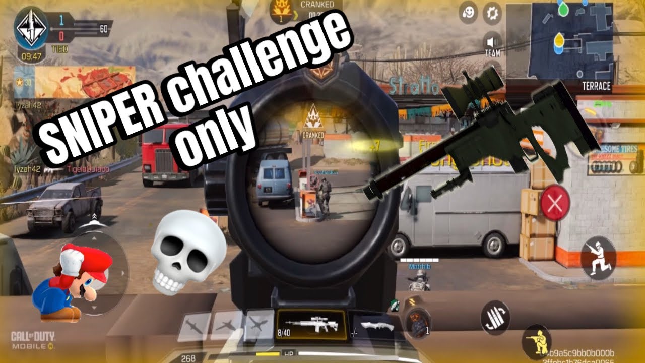 Codm sniper challenge…. And losing - YouTube