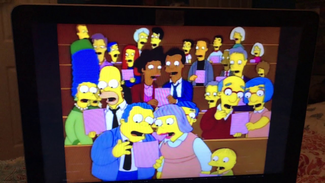 Simpsons organ player - YouTube