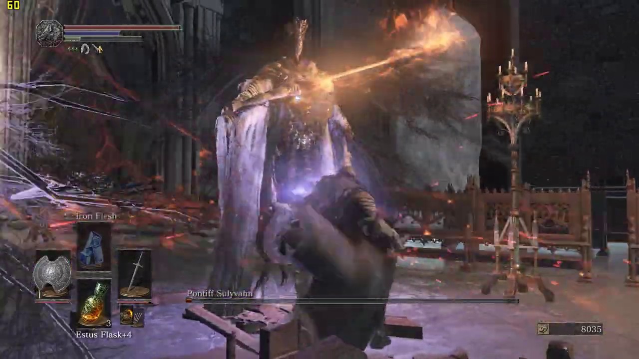 Dark Souls III Pontiff Sulyvahn Boss Fight NG - YouTube