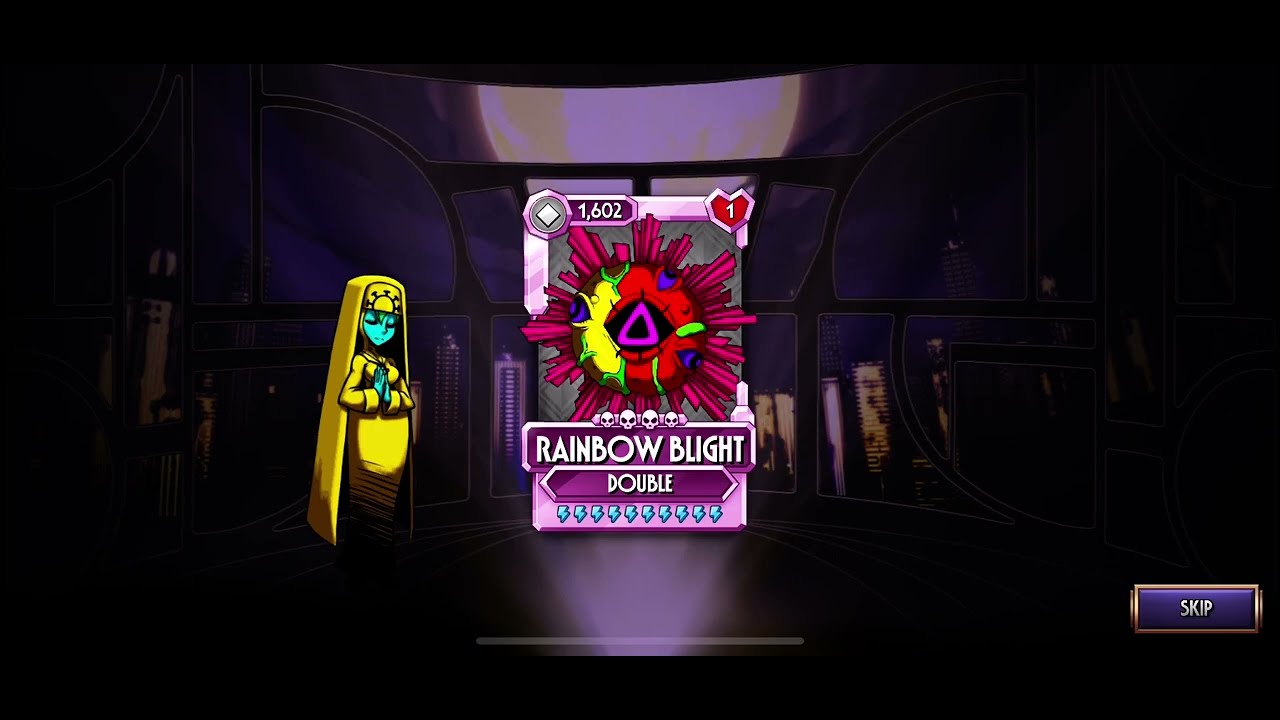 Evolving Rainbow Blight Double To Diamond - Skullgirls Mobile - YouTube