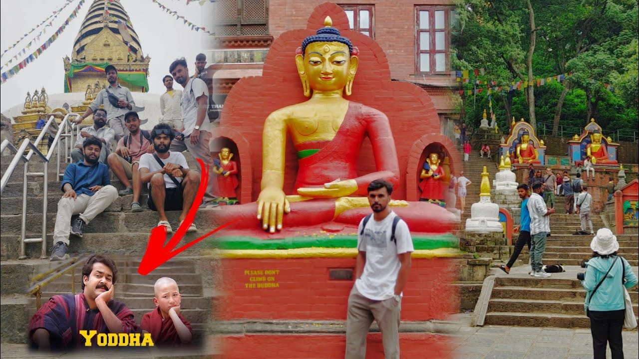 ep6🇳🇵Yodha movie location 🤭 Nepal Swoyambhu Mahachaitya temple 🇳🇵 ...