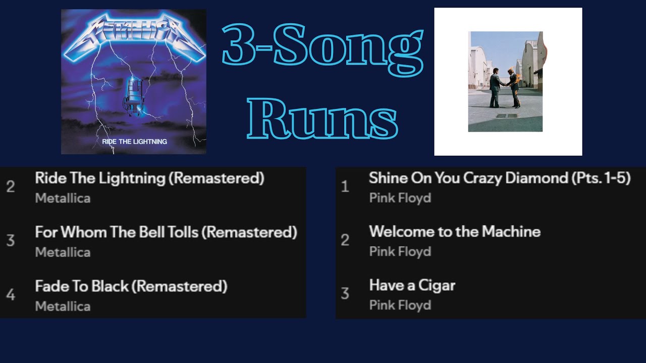 My Top 30 Favorite 3-Song Runs - YouTube