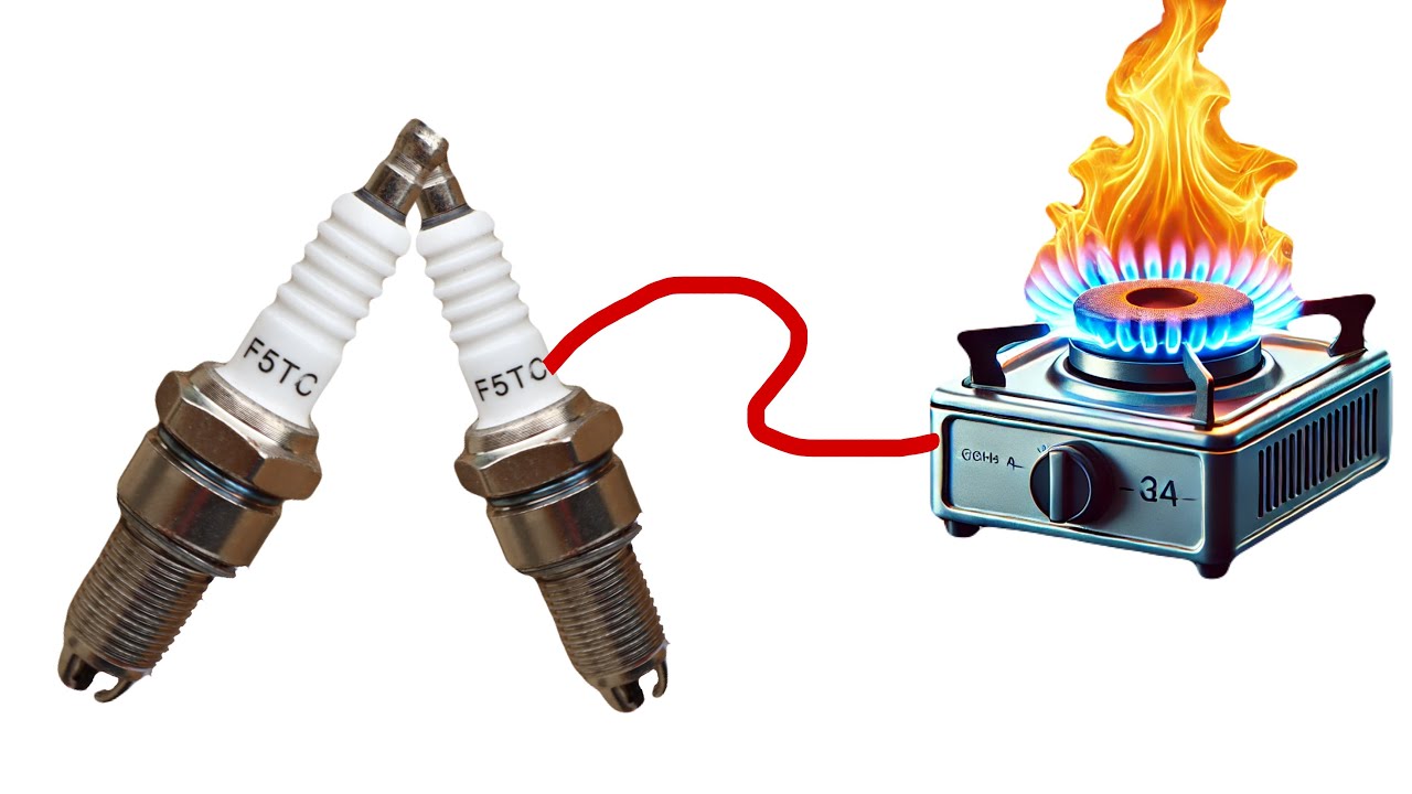 Getting Free Lifetime Cooking and Heating Gas From Spark Plug - YouTube