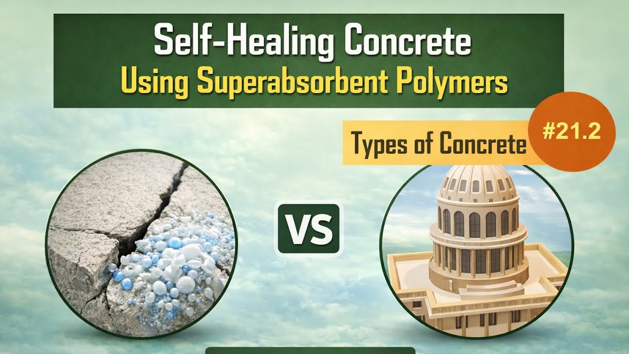 What is Self-healing Concrete Using Superabsorbent Polymers || SAPs ...