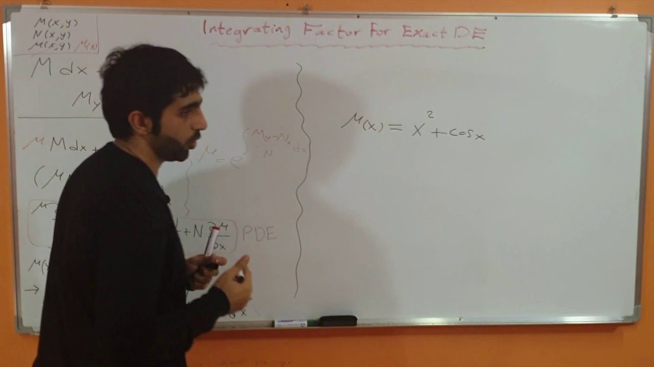 Chapter 2: Integrating factor for exact DE! Proof and solution ...