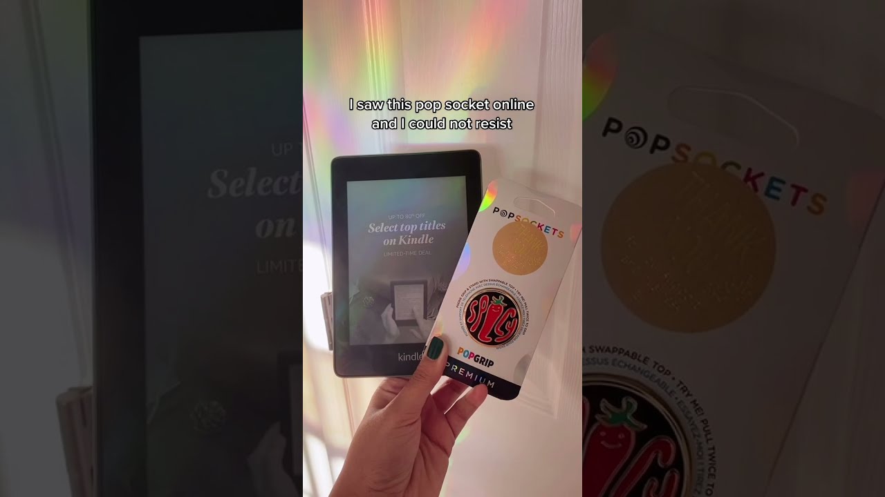 Spicy 🌶 #popsocket for my #amazon Kindle | E-reader - YouTube