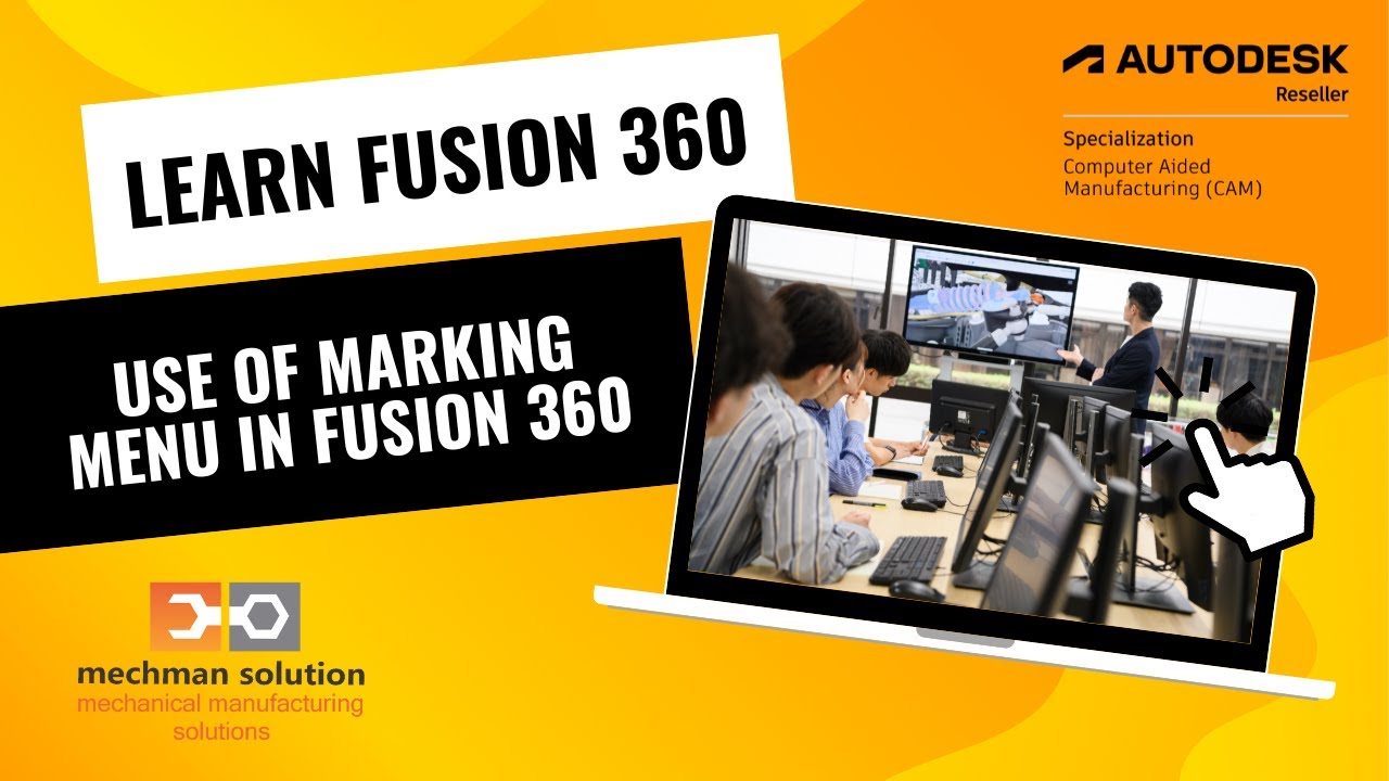 Fusion 360 Training (English) Use of Shortcuts.( marking menu ) - YouTube
