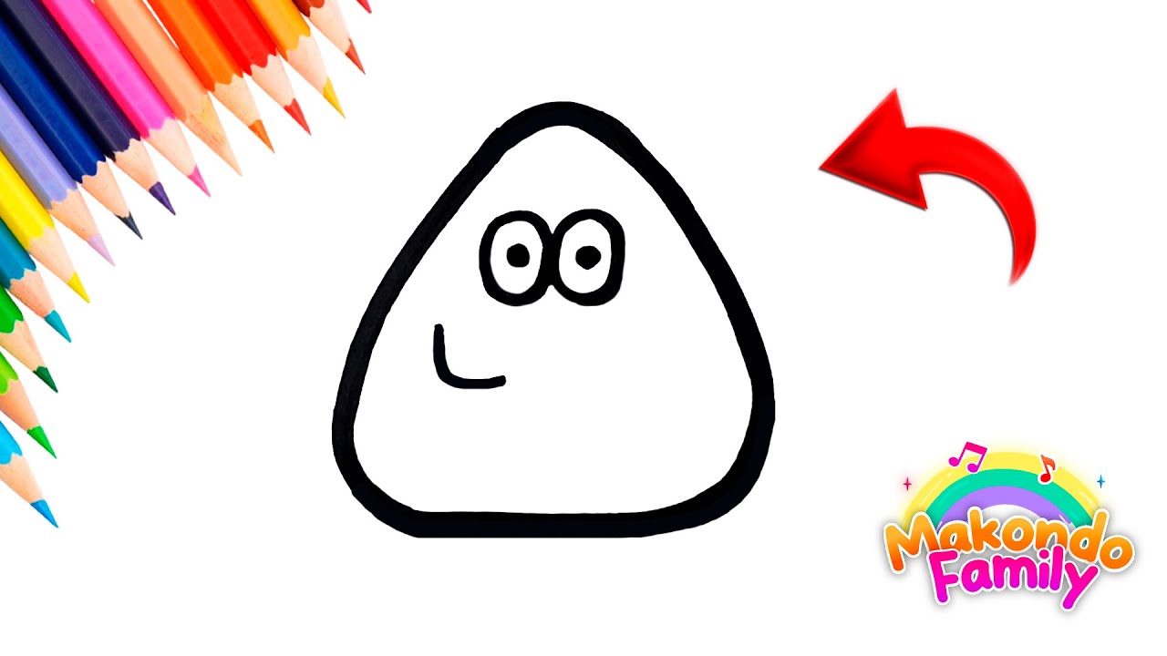 Cómo Dibujar A Pou Paso A Paso 🖍️💕 Youtube