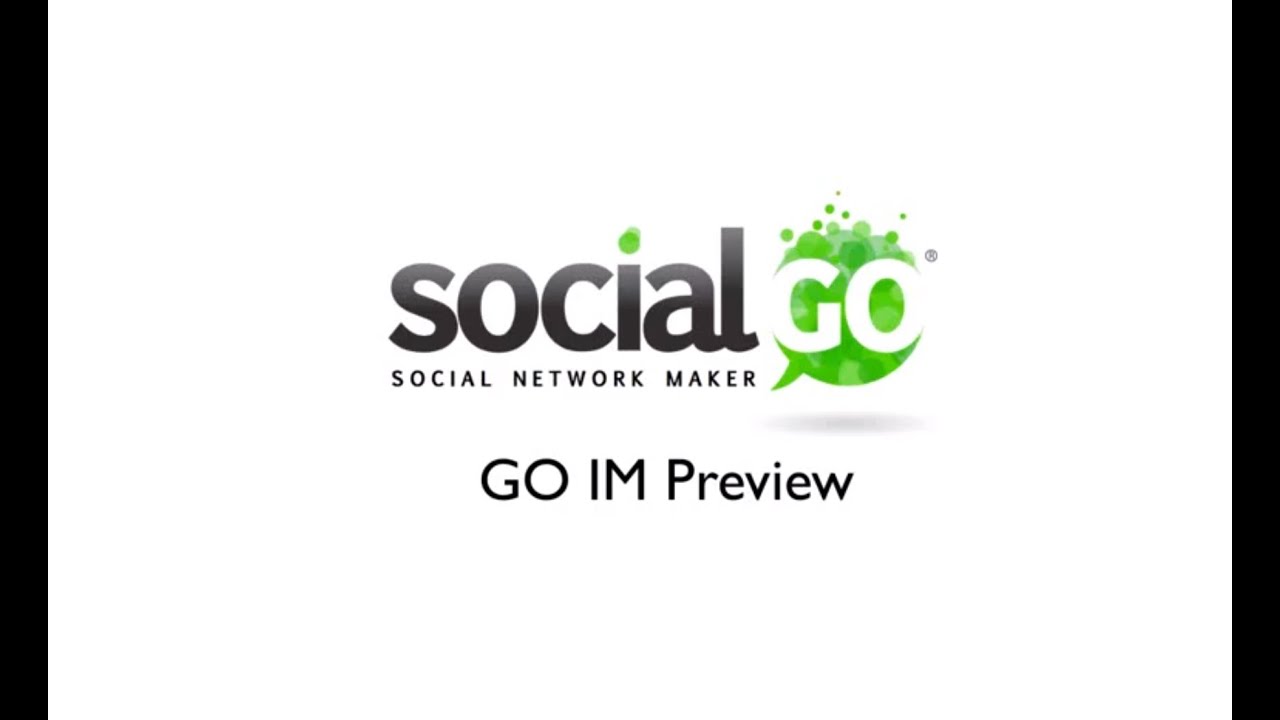SocialGO - Instant Messenger preview - YouTube