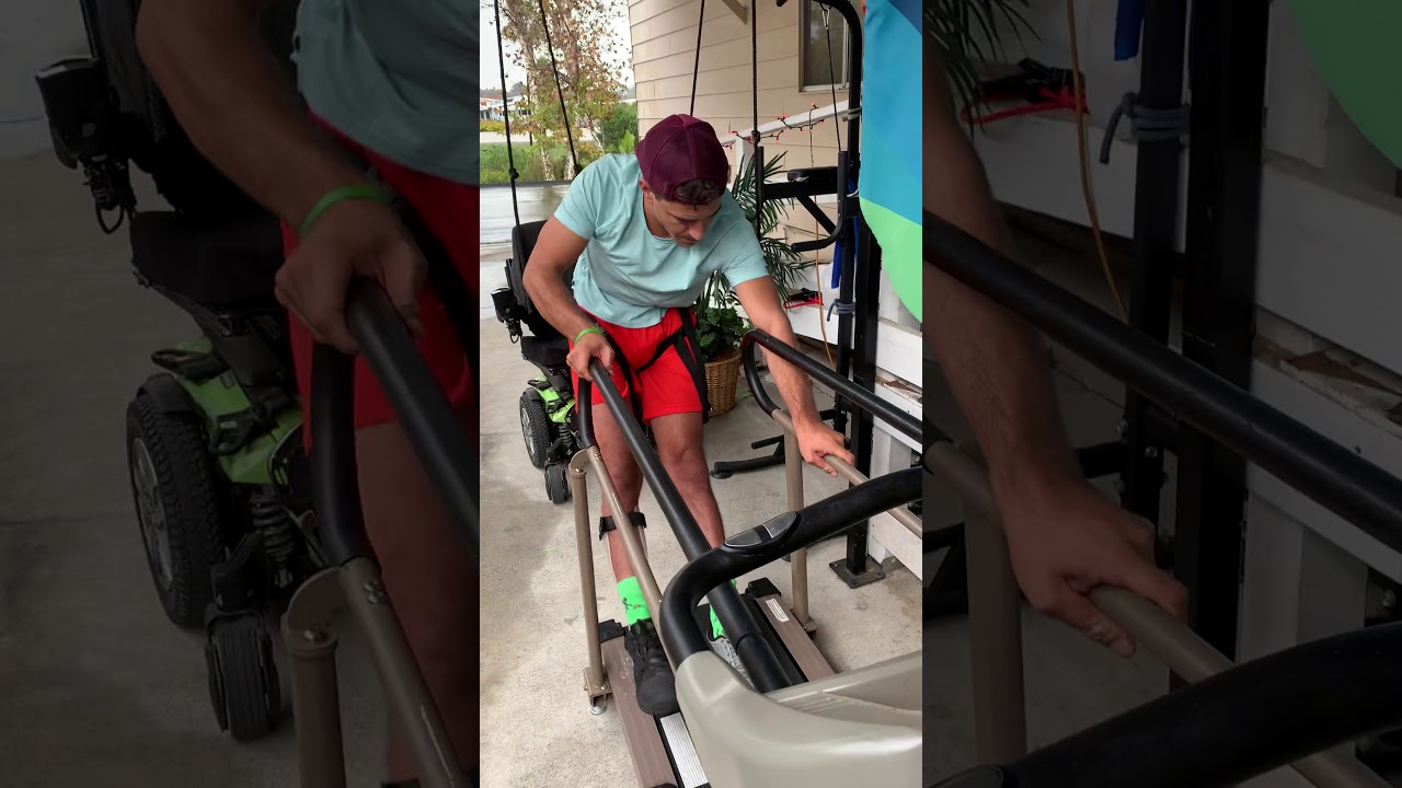 How to get in the standing frame - YouTube