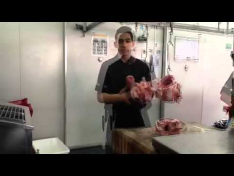 How to break down a lamb carcase - YouTube