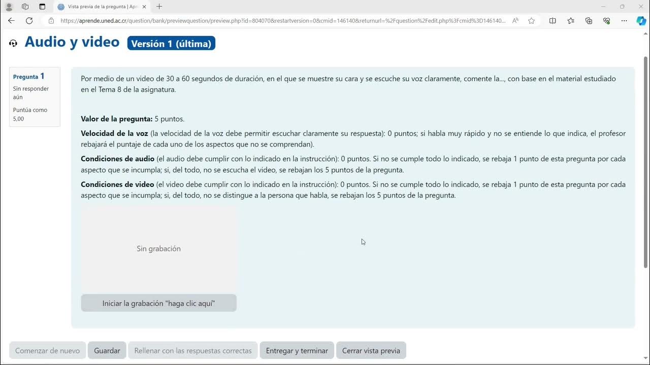 Tutorial "Uso de video y audio en cuestionario" - YouTube