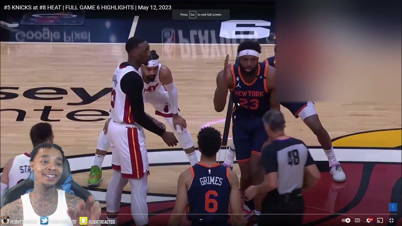 FlightReacts To #5 KNICKS at #8 HEAT | FULL GAME 6 HIGHLIGHTS | May 12, 2023! - YouTube