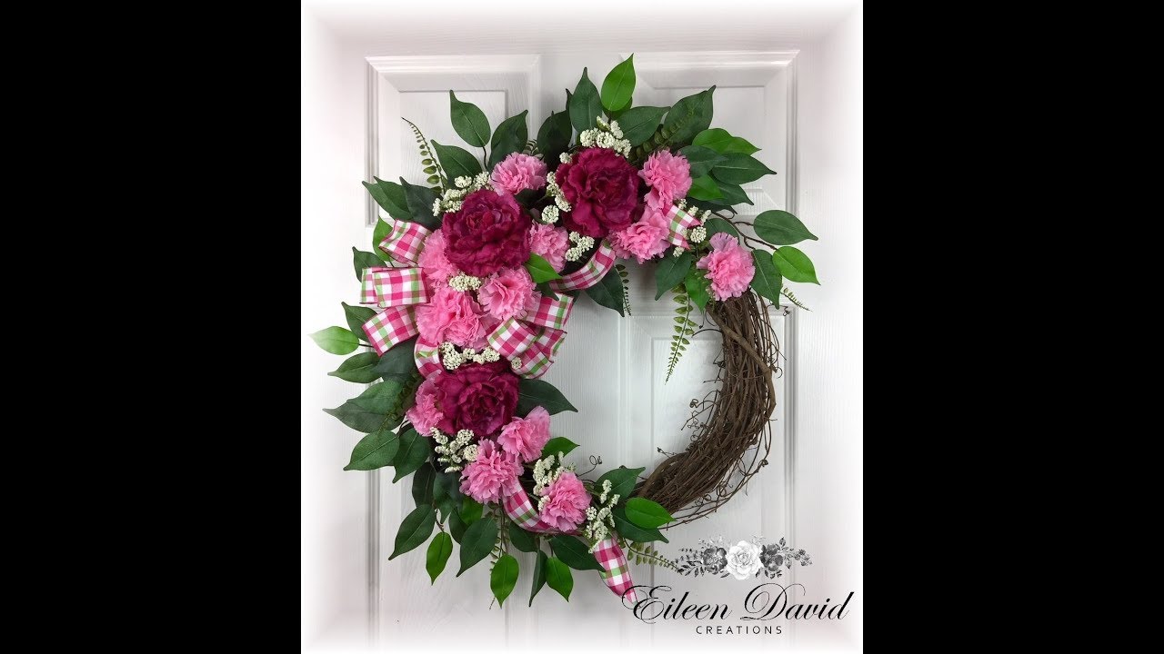 2018 January Wreath of the Month Carnation - YouTube