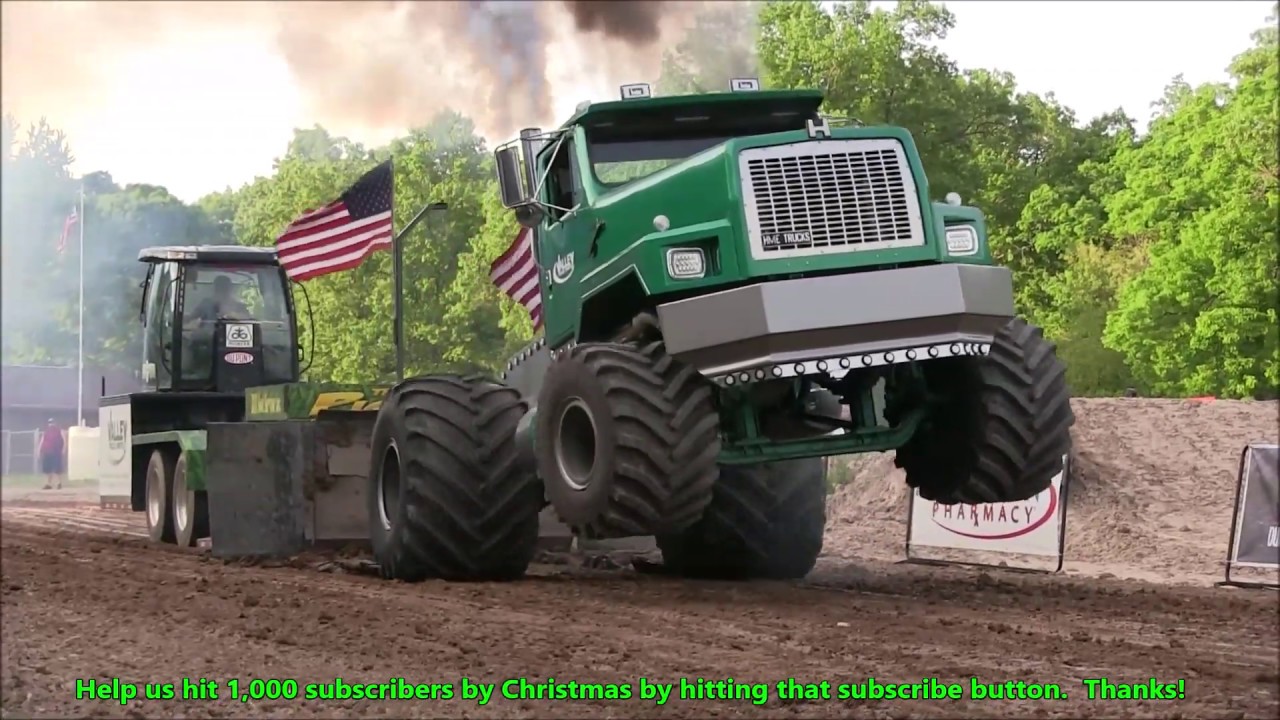 Ultimate Green Ghost Semi Truck Pulling Video 2015-2019 - YouTube