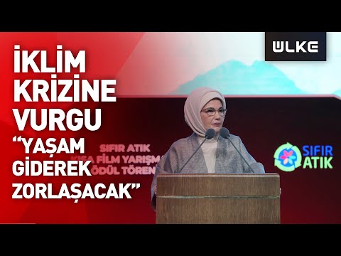 Emine Erdoğan, Sıfır Atık Kısa Film Yarışması Ödül Töreni'ne katıldı