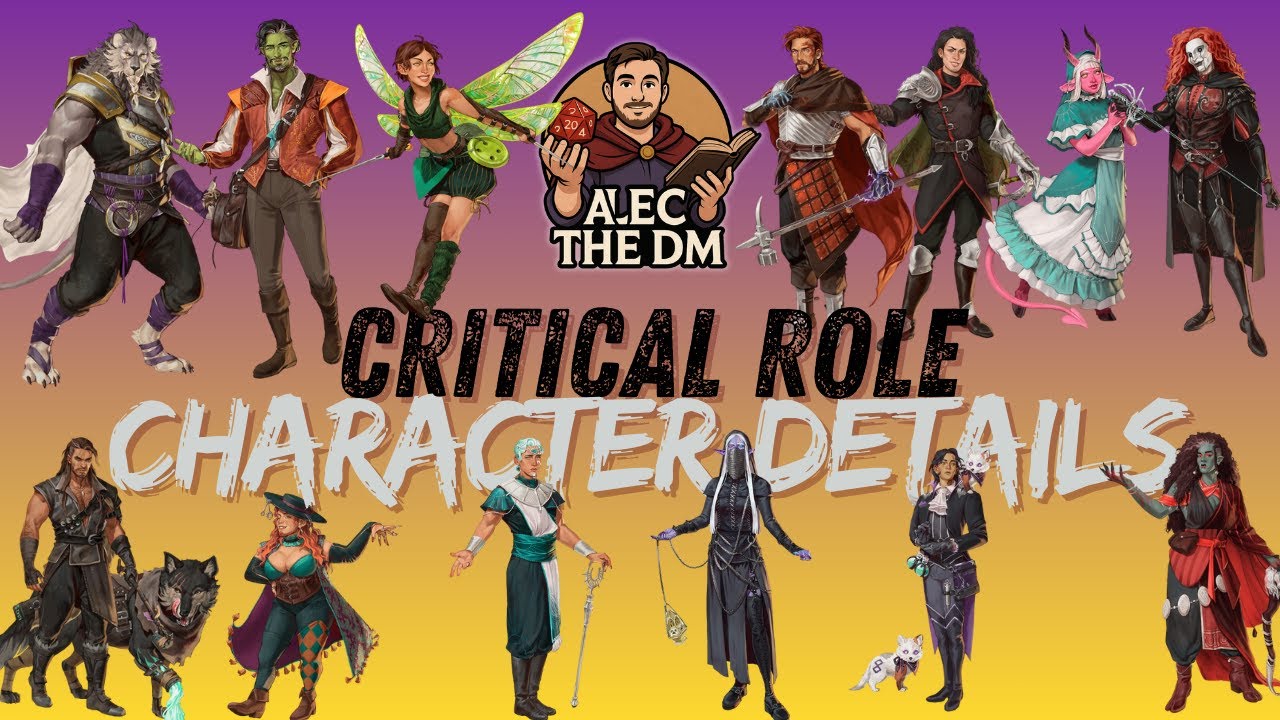 NEW Critical Role Campaign 4 character information - YouTube