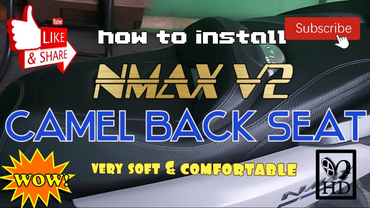 NMAX V2 Camel Back Seat / How to Install - YouTube