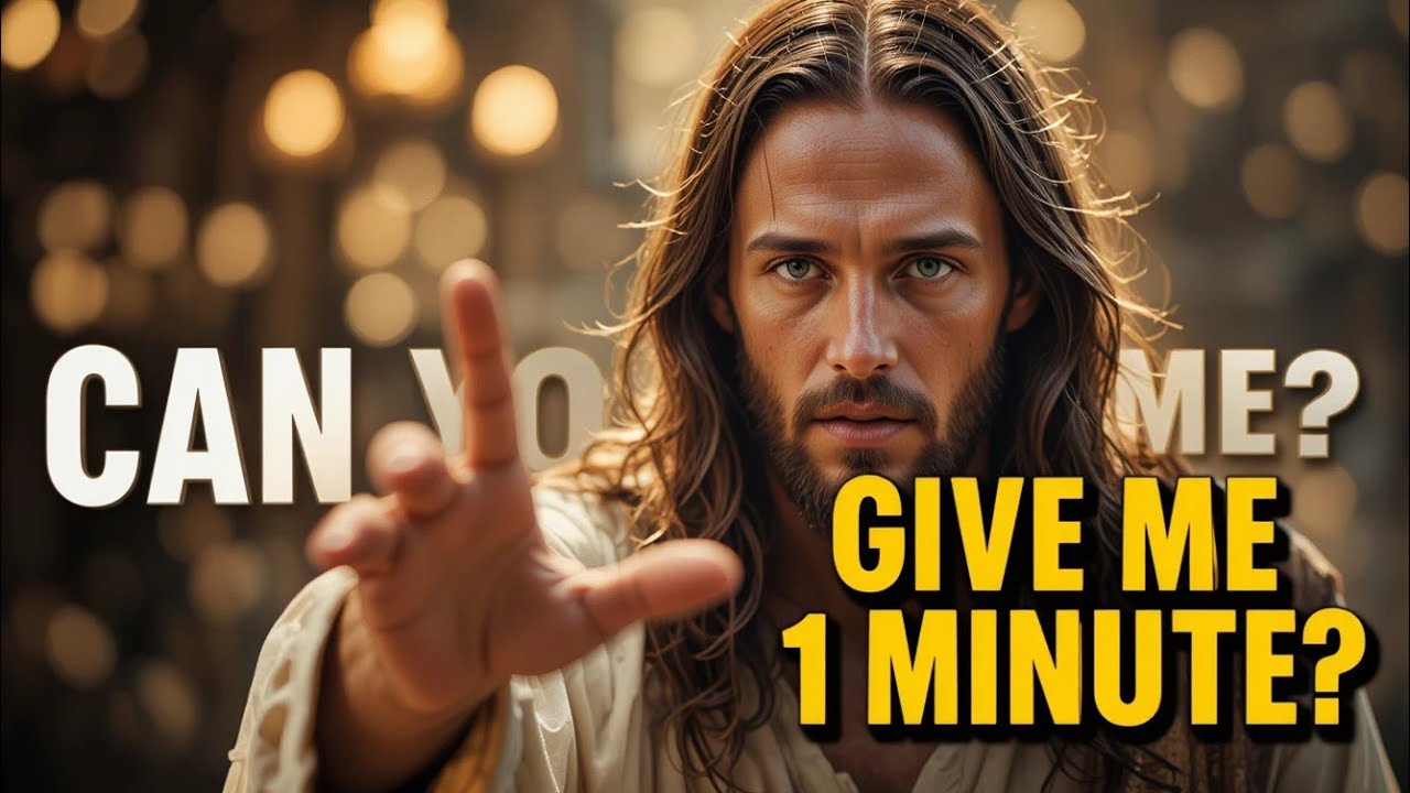 God Says: CAN YOU GIVE ME 1 MINUTE? 👆God Message Today. Gods Message ...
