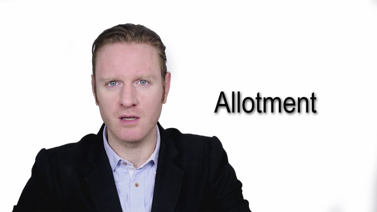 Allotment Meaning Pronunciation Word Wor l d Audio Video