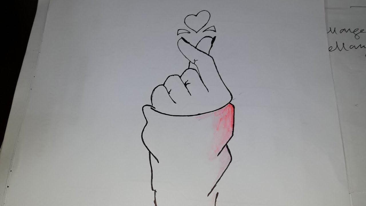 How to draw a Beautiful Girl Hand holding LOVE Icon from farjana ...
