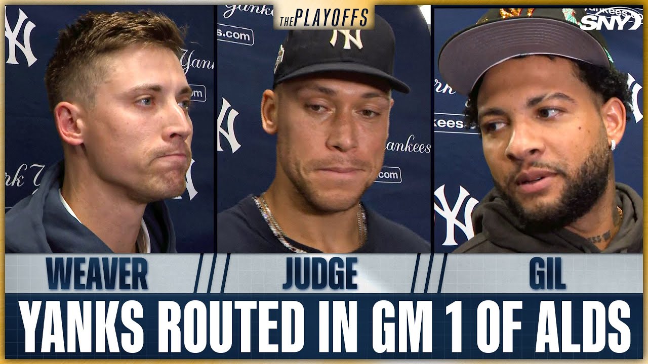 Luis Gil, Luke Weaver and Aaron Judge discuss an ALDS Game 1 to forget ...