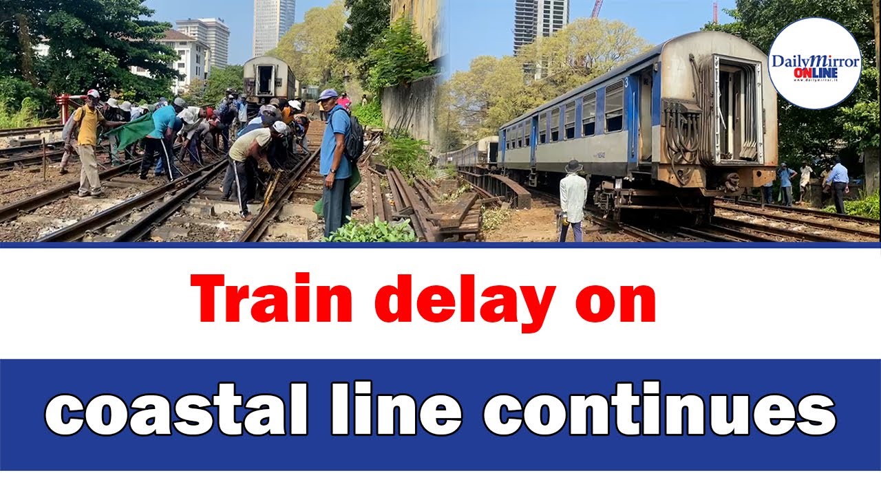 Train delay on coastal line continues - YouTube