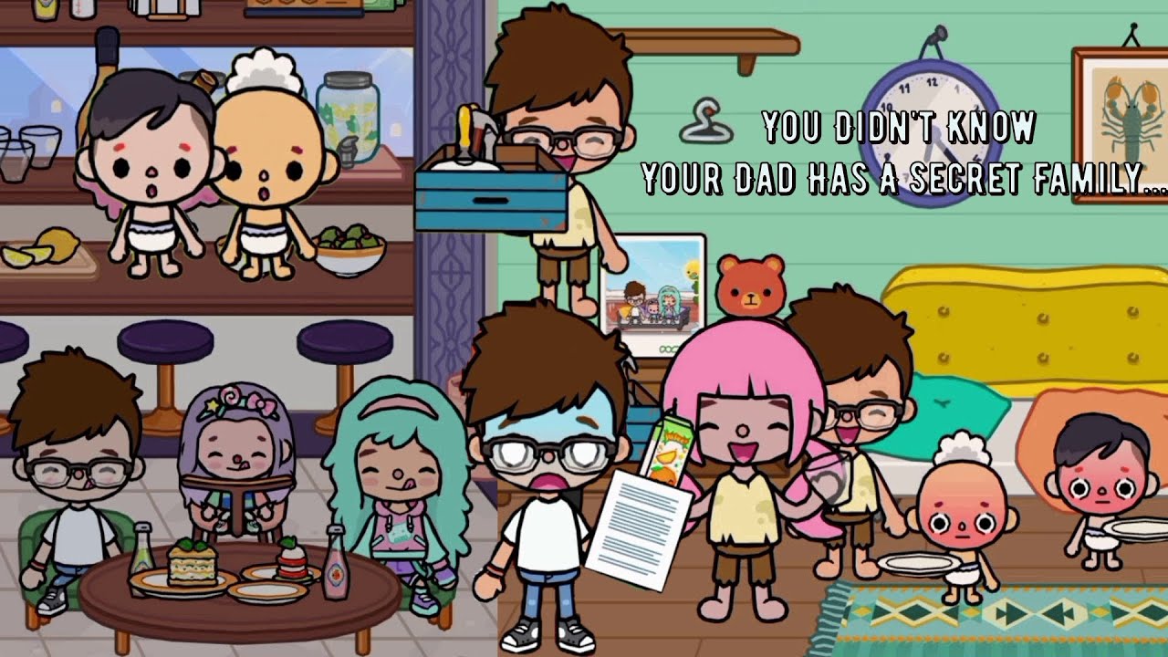 Our father has a family secret👨🏻💓😱 Sad Story | Toca Life Story | Toca ...