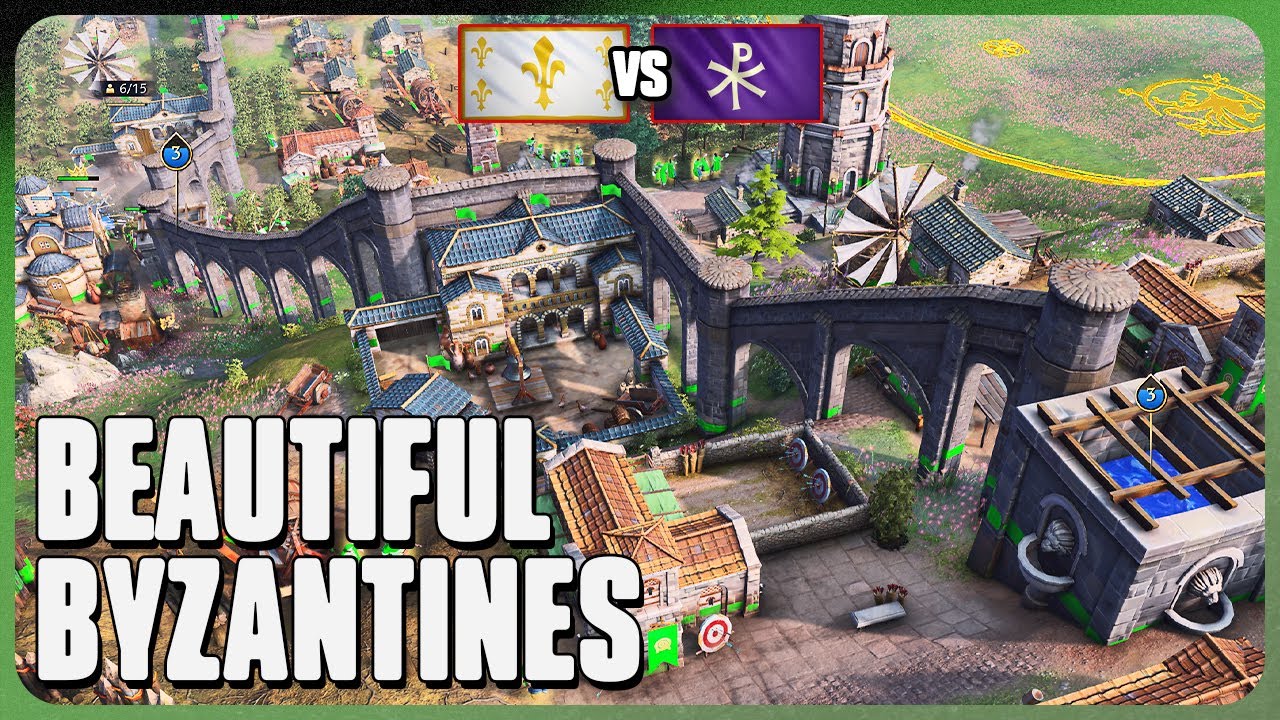 Most STUNNING new civ? The Byzantines. | Age of Empires 4 Casted Game ...