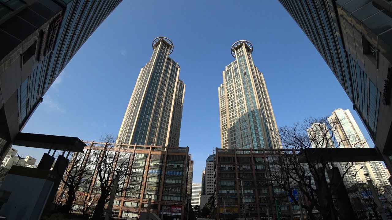 [ 4K ] Korea, Walking From Mok dong Station To Omokgyo Station, 목동역에서 ...