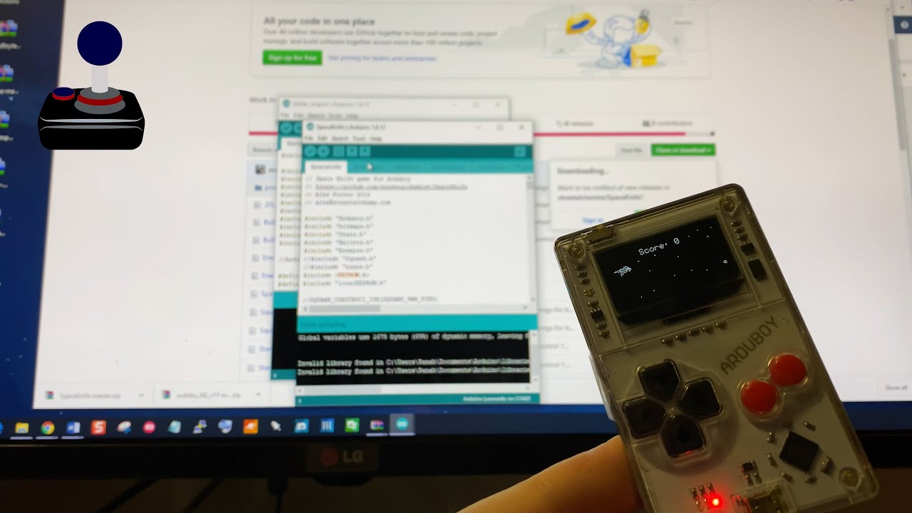 Installing games on Arduboy Arduino gaming platform -- Gadgetify - YouTube