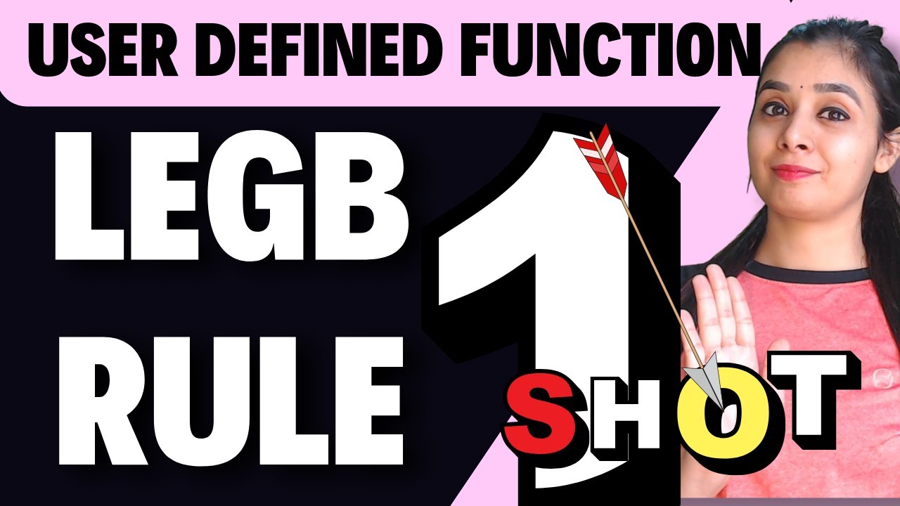 PYTHON - User Defined Functions | LEGB RULE | Class 12 Computer Science ...