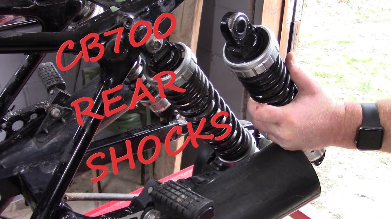 CB700 Airbox, battery and rear shocks installed. - YouTube